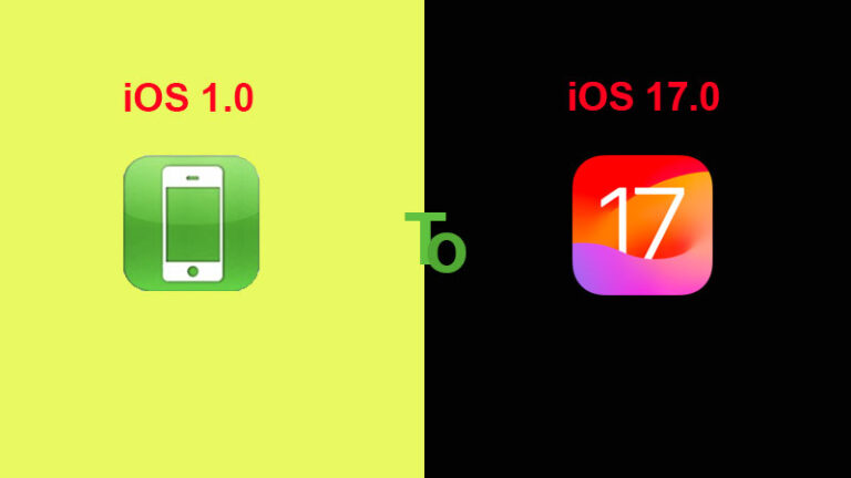 Apple iOS Versions List With Names And Features - Version 1.0 to 17.0 - Phones Specs